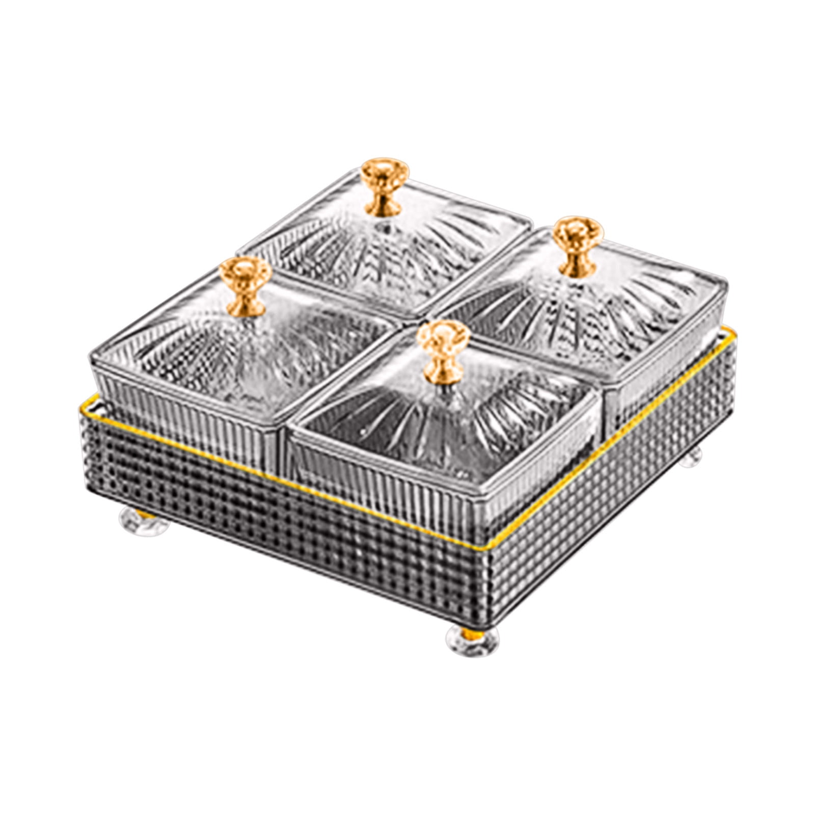 Compartmentalized Snack Plate, Fruit Tray with Removable Dividers ...