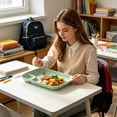 Compartmented Divided Plate Set for Kids - Bento Style Light Meal Tray ...