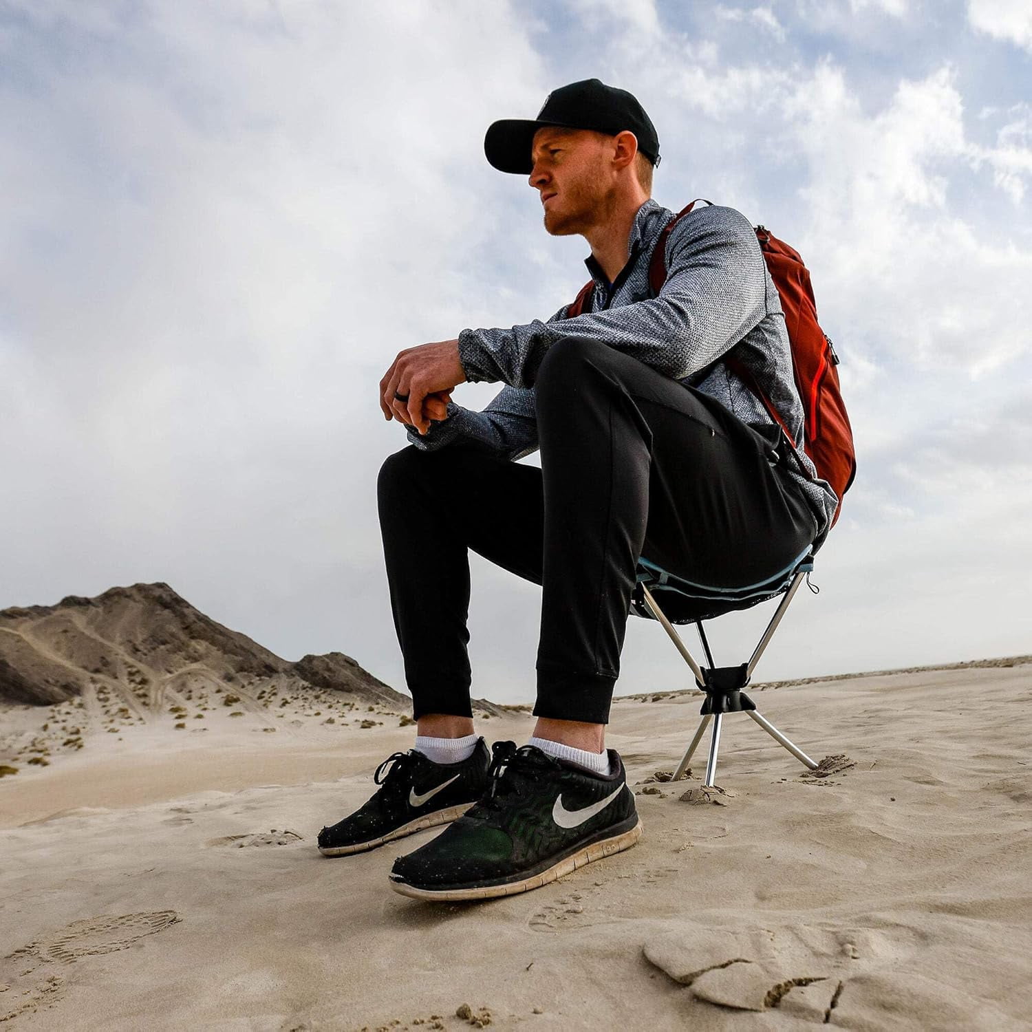 Compass 360 ° Swivel Camping Stool – Black - Walmart.com