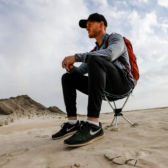 Compass 360 ° Swivel Camping Stool – Black - Walmart.com