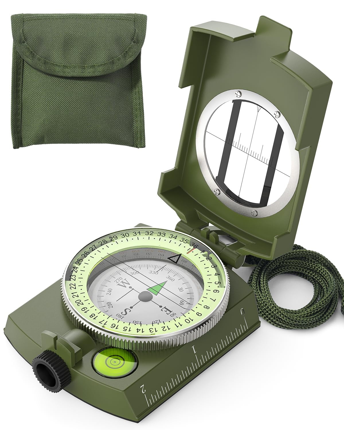 Compass: Accurate Durable Lightweight Orienteering Compass with Strap ...