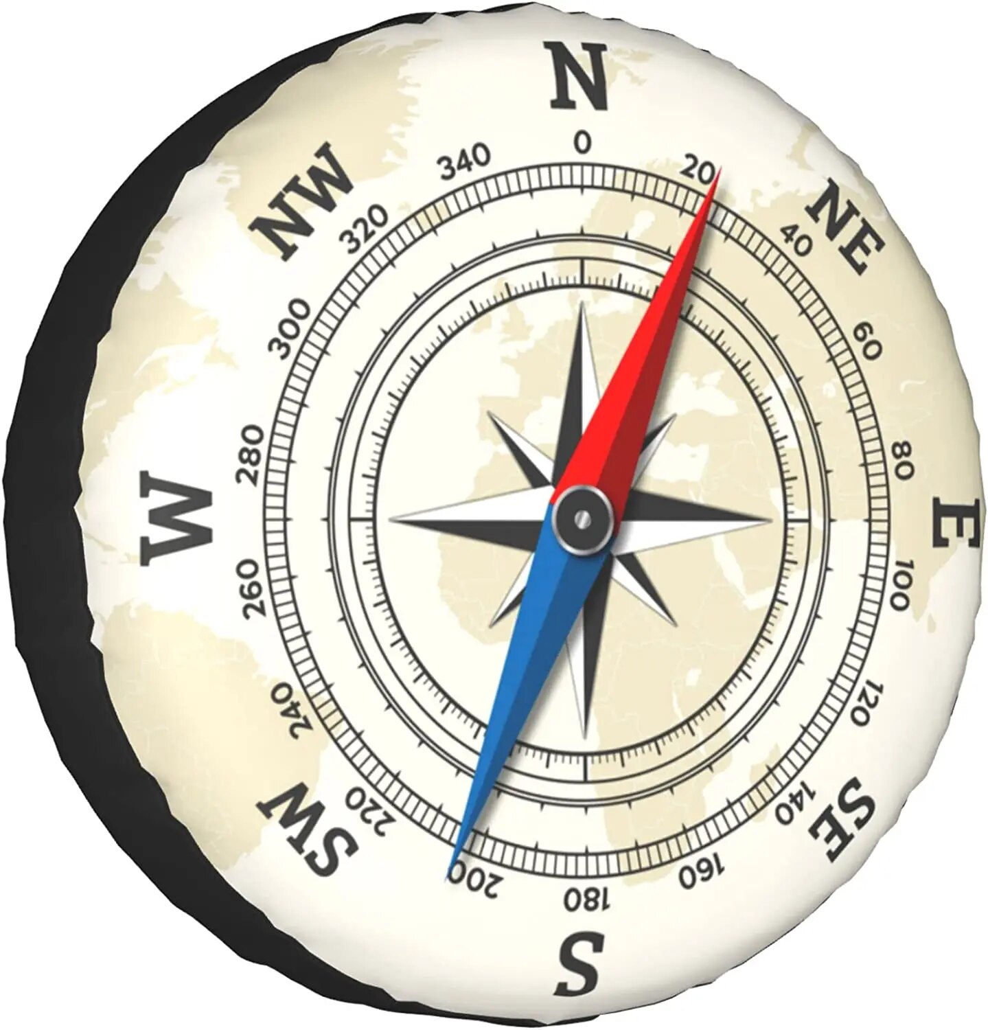Compass Adventure Map Spare Tire Cover Tire Protector Waterproof Dust ...