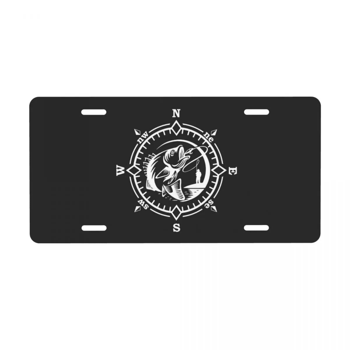 Compass And Mount License Plate Cover Vanity Tag Custom Camper ...