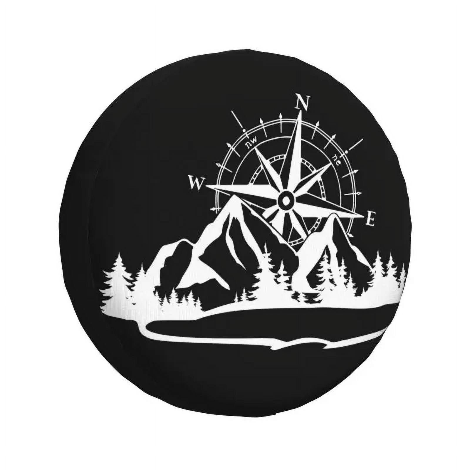 Compass And Mount Spare Tire Cover for Mitsubishi Mountains 4WD 4x4 ...