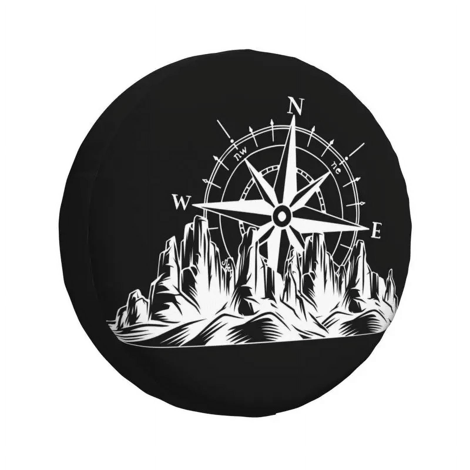 Compass And Mount Spare Tire Cover for Mitsubishi Mountains 4WD 4x4 ...