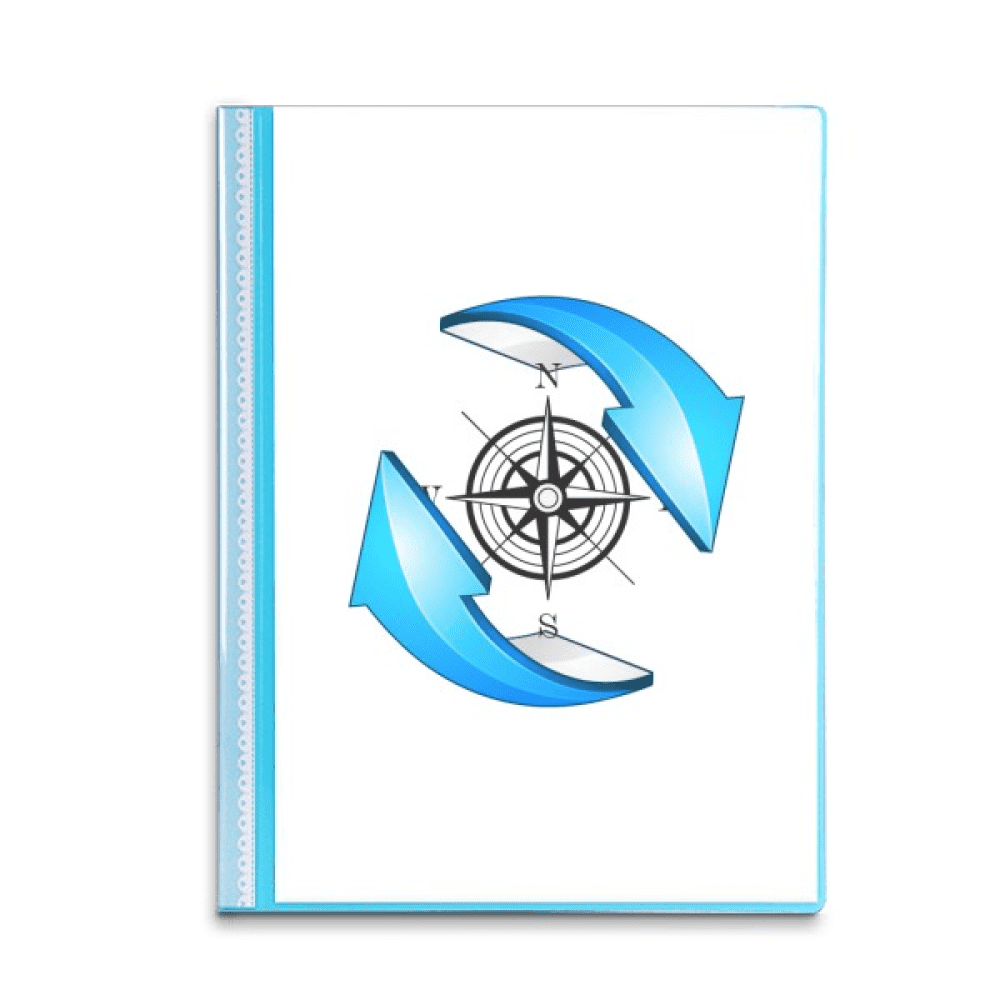 Compass Around North South Book Sheet Protectors Portfolio Binder ...