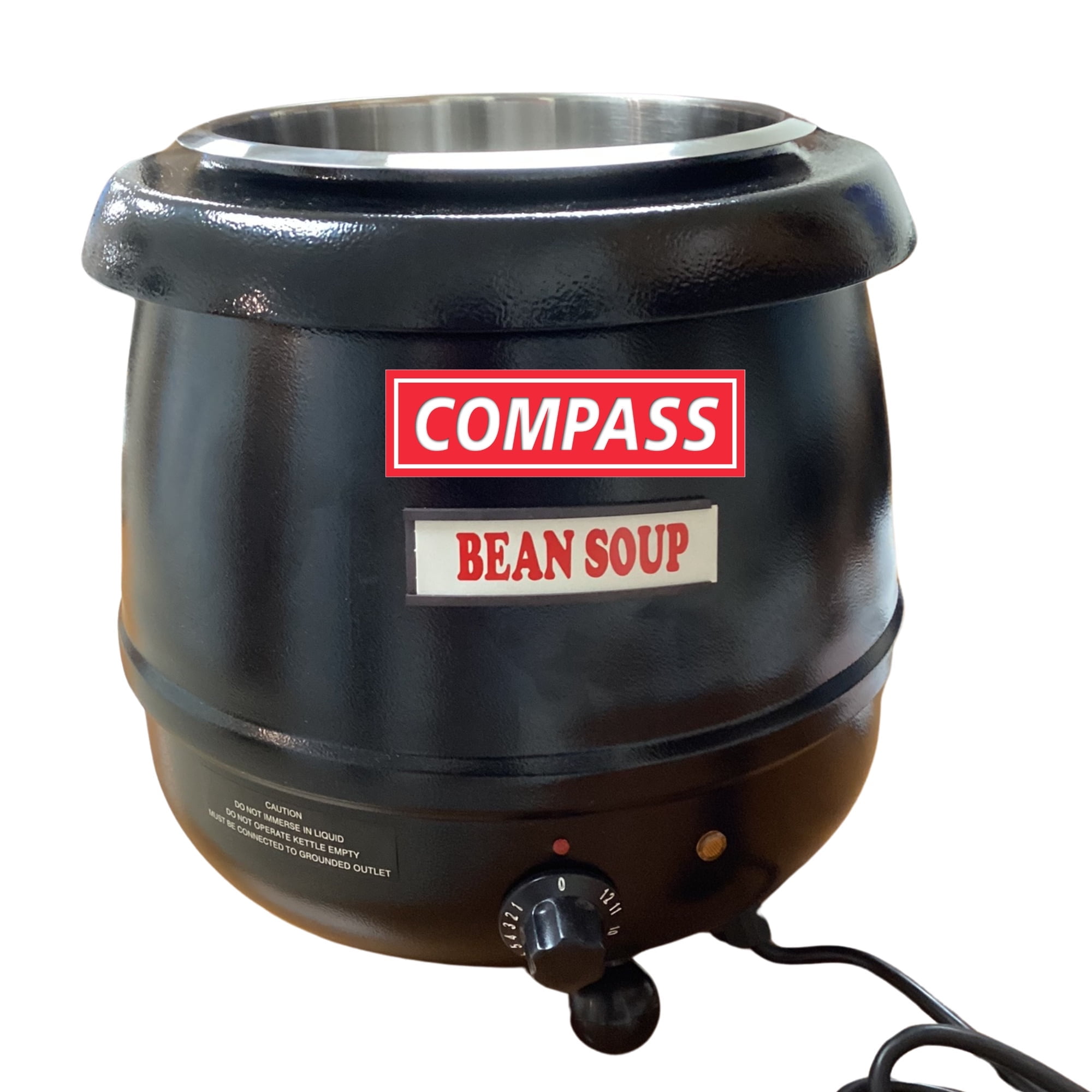 Compass Black Steel 10L Electric Soup Kettle - Walmart.com