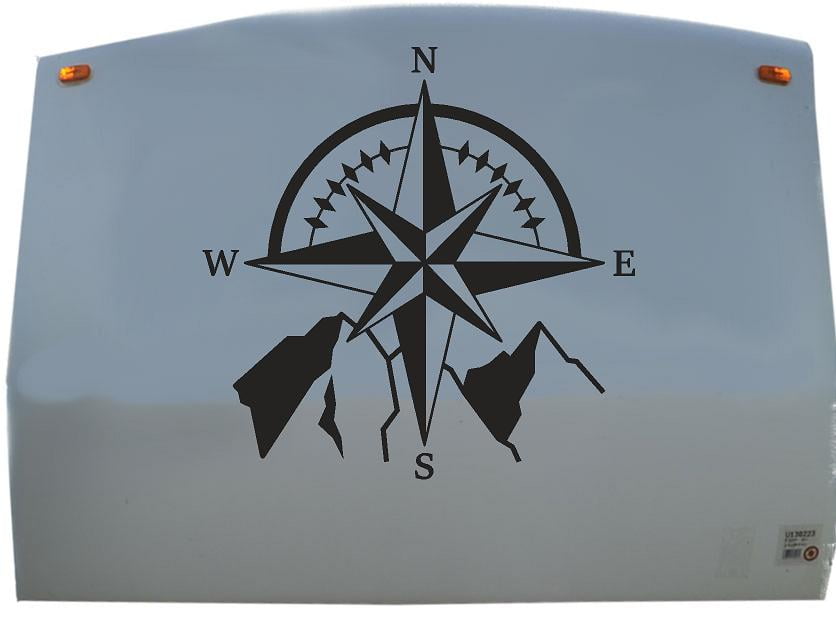 Compass Camper Trailer Decals Replacement Stickers Large 01 - Walmart.com