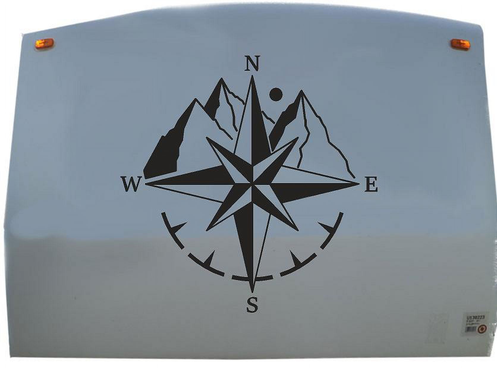 Compass Camper Trailer Decals Replacement Stickers Large 02 - Walmart.com