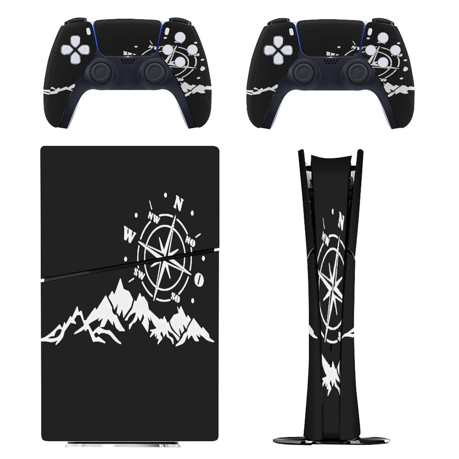 Compass Camping Hiking Mountains PS5/PS5 Pro/PS5 Slim Digital Disc Skin ...