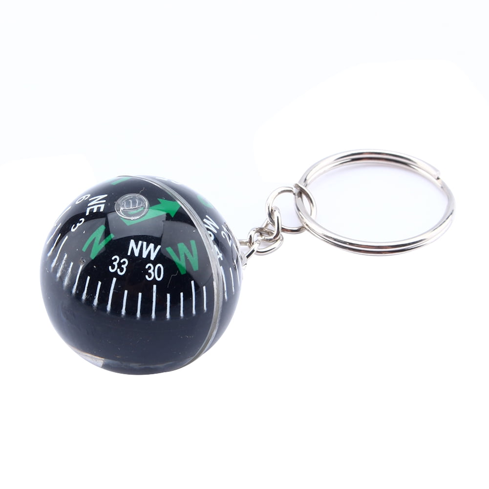 Compass Compass Ball 3×3×3 28mm Ball Keychain Liquid Filled Compass ...