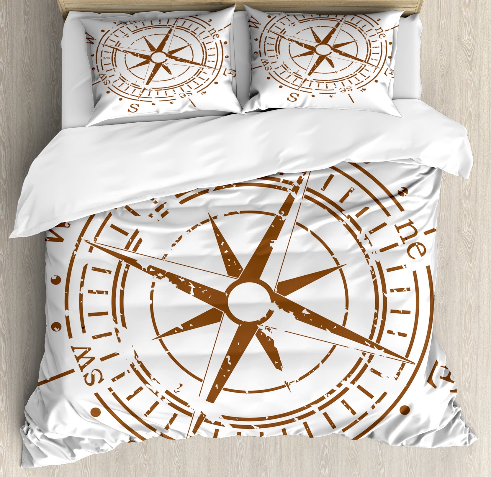 Compass Duvet Cover Set, Navigation Device of the Age of Discovery ...