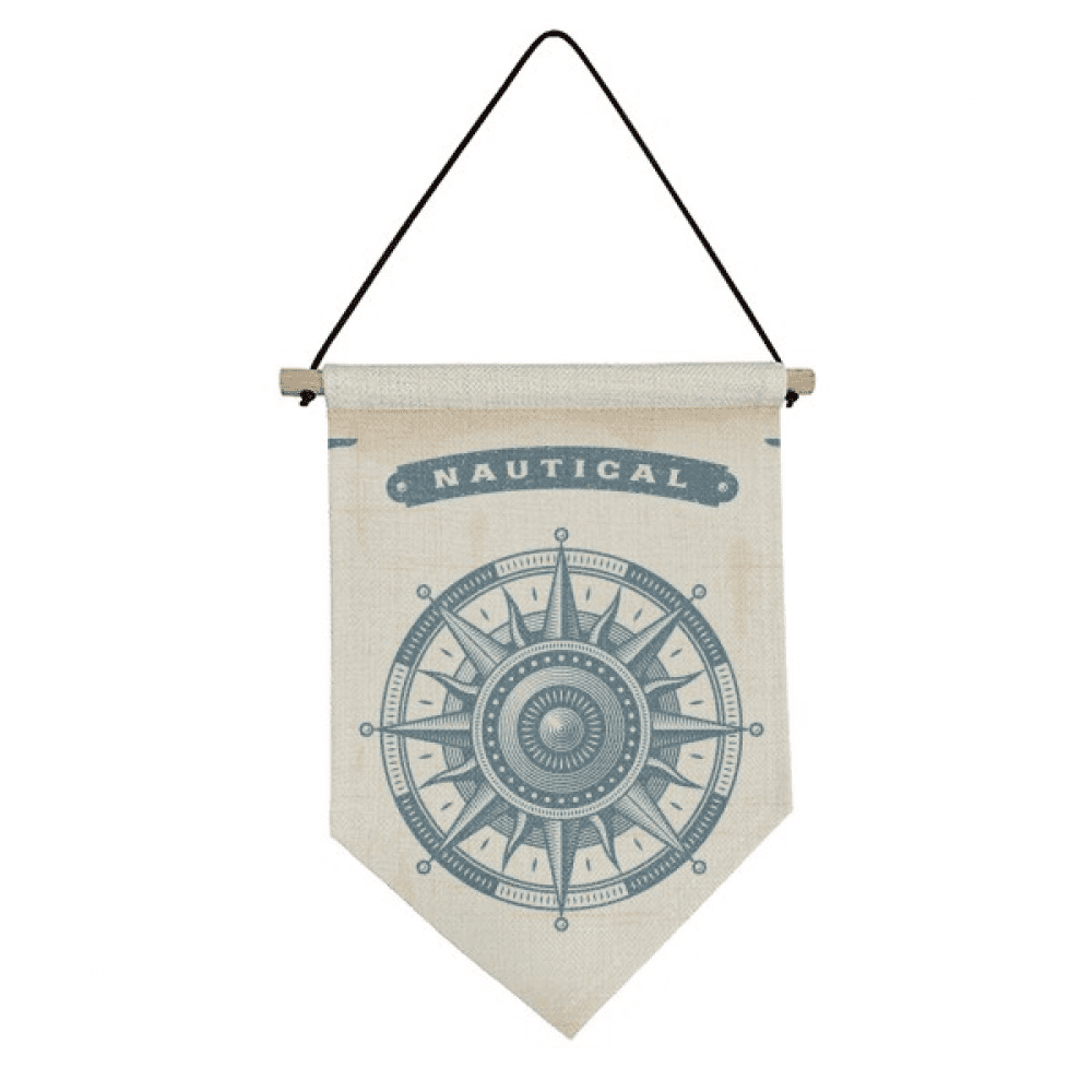 Compass Exploration Military Ocean Canvas Flag Hanging Wall Art Decor ...