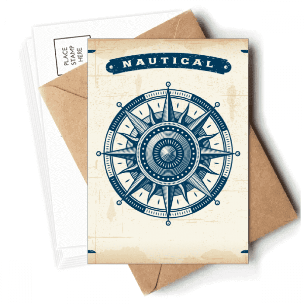 Compass Exploration Military Ocean Postcards Envelopes Blank Note Cards ...