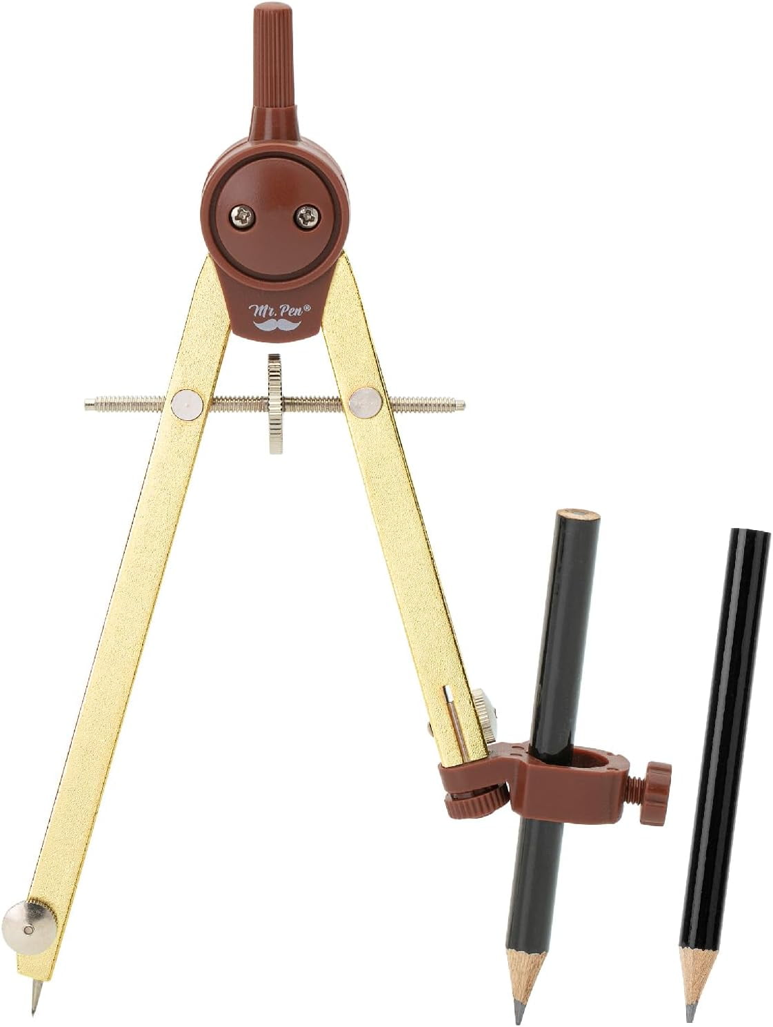 - Compass for Geometry, Gold, Compass with Pencil, Drawing Compass ...