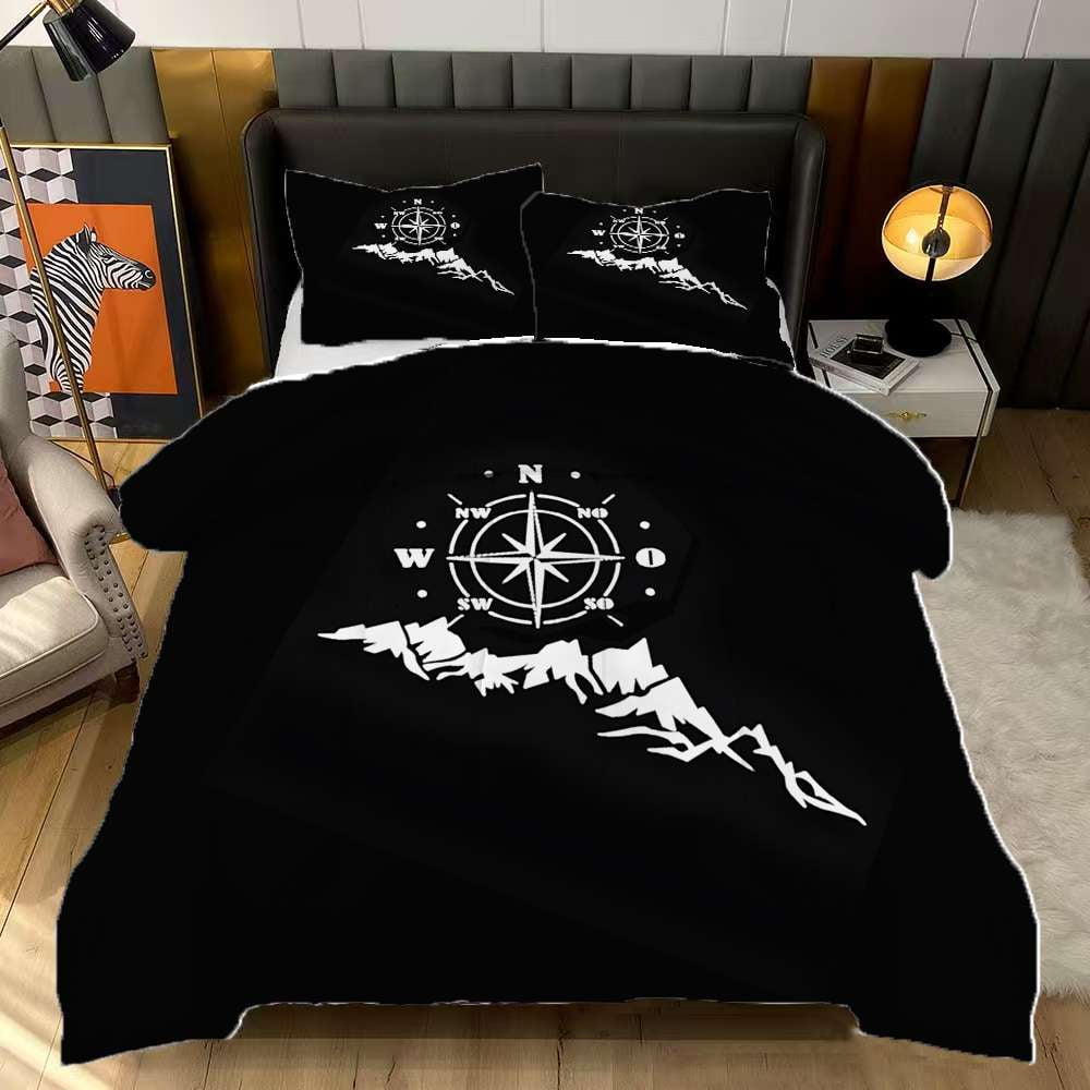 Compass Graphics Comforter Set King Size Bedding Set For Travl Bedroom ...