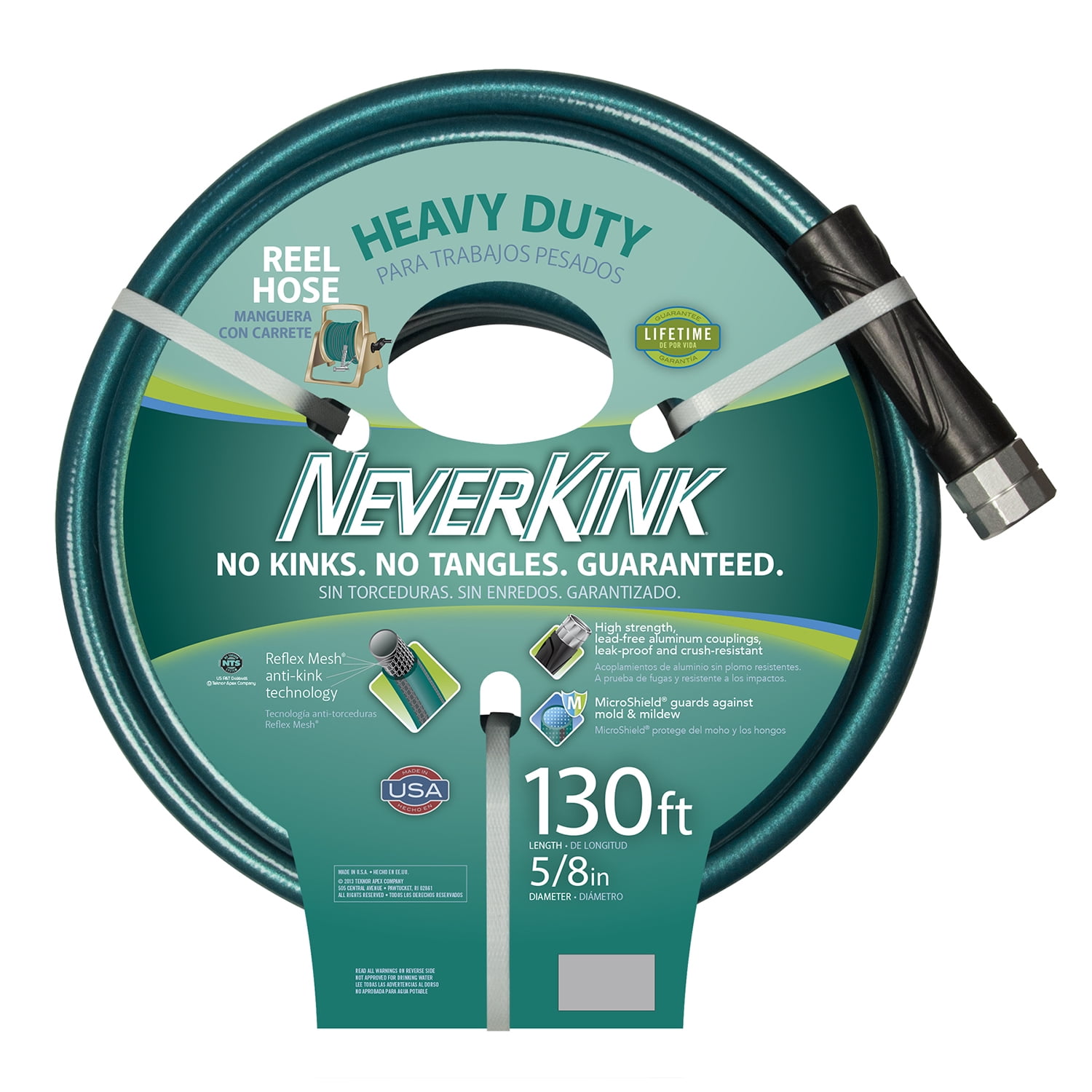 "Apex Anti-Water Proof 8615-130 Never Kink 5/8"" X 130' Garden Hose ...