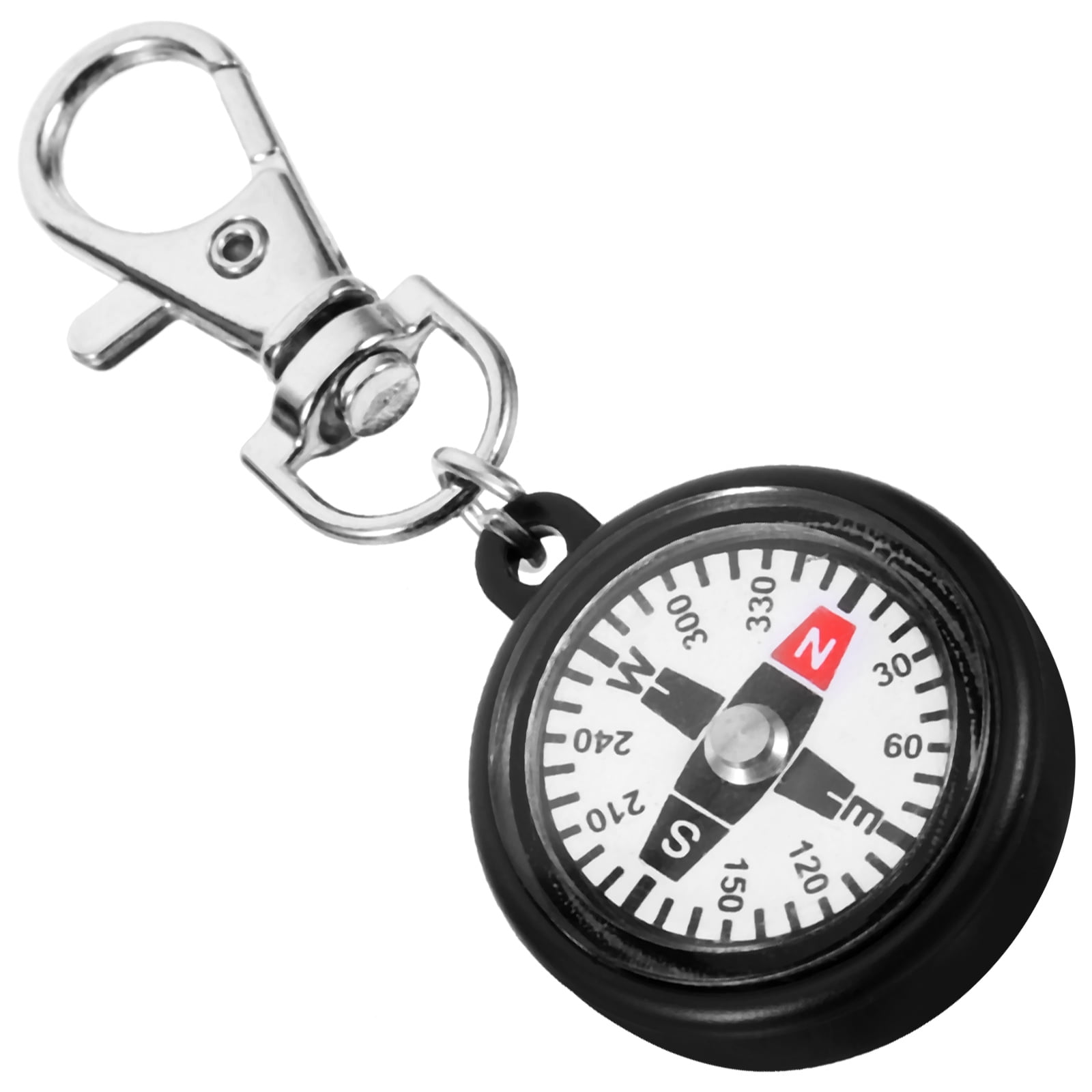 Compass Keychain Key Ring Compass Survival Outdoor Survival Compass ...