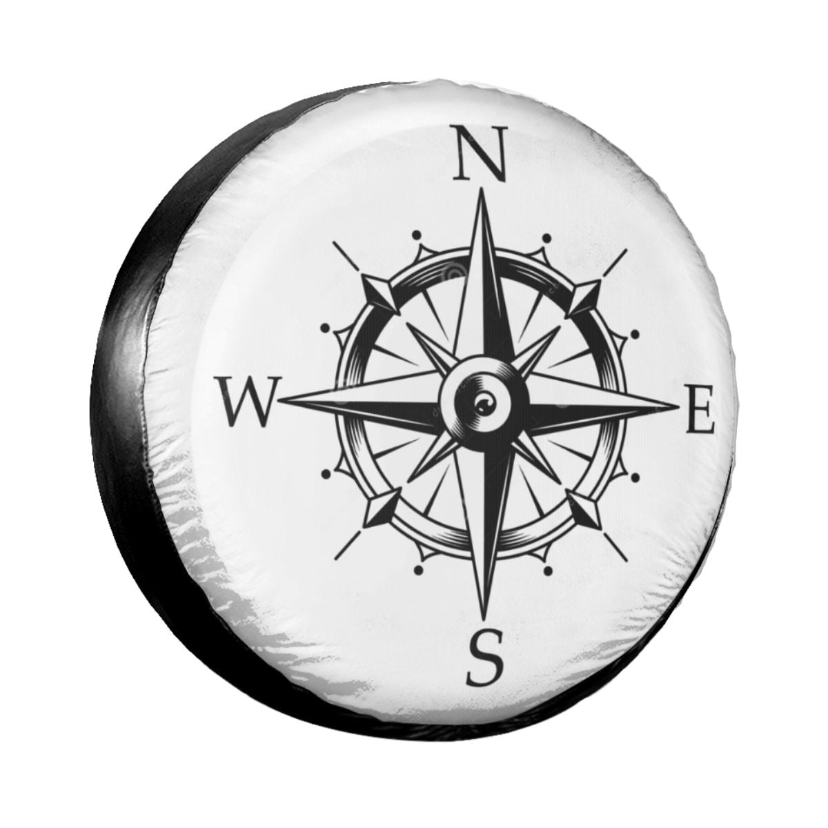 Compass Logo Spare Tire Cover For Mitsubishi Pajero Custom Direction Dust Proof Car Wheel Covers