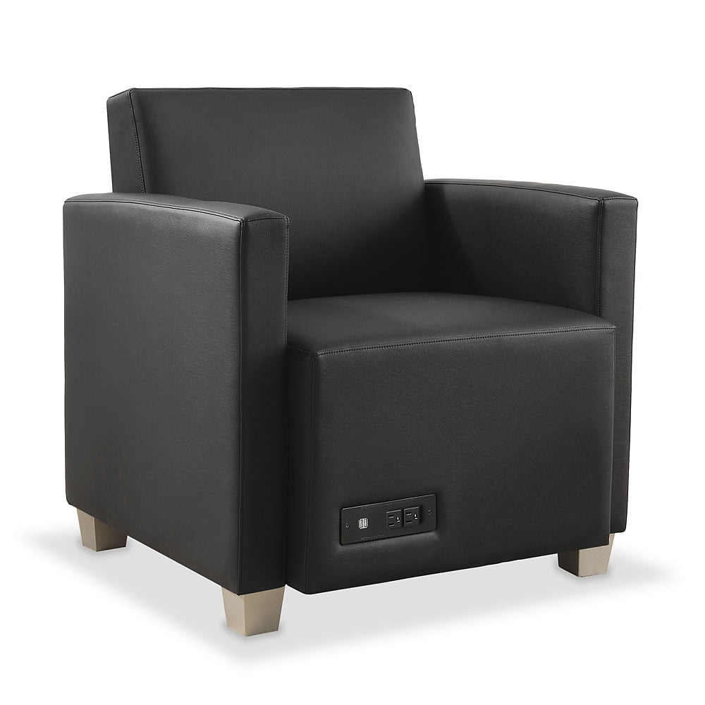 NBF Lounge Chair Polyurethane Office Lobby Seating with Power Outlet ...