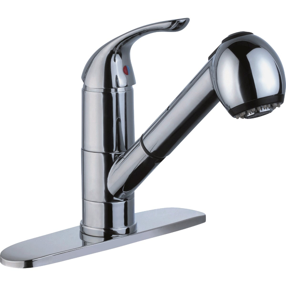 Compass Manufacturing 5119C Brookfield 1-Handle Chrome Pull Out Kitchen ...