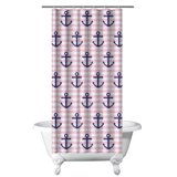 Compass Nautical Shower Curtain Featuring Anchor, Boat, Sea, Seaside ...