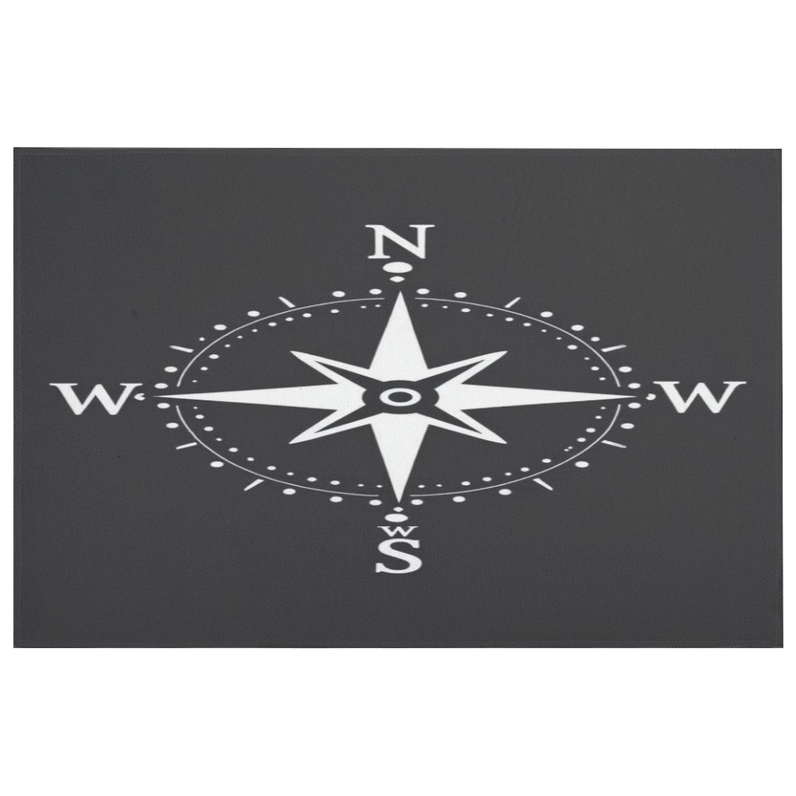 Compass Rose Adult Home Decor Bedroom Living Room Crystal Velvet Carpet ...