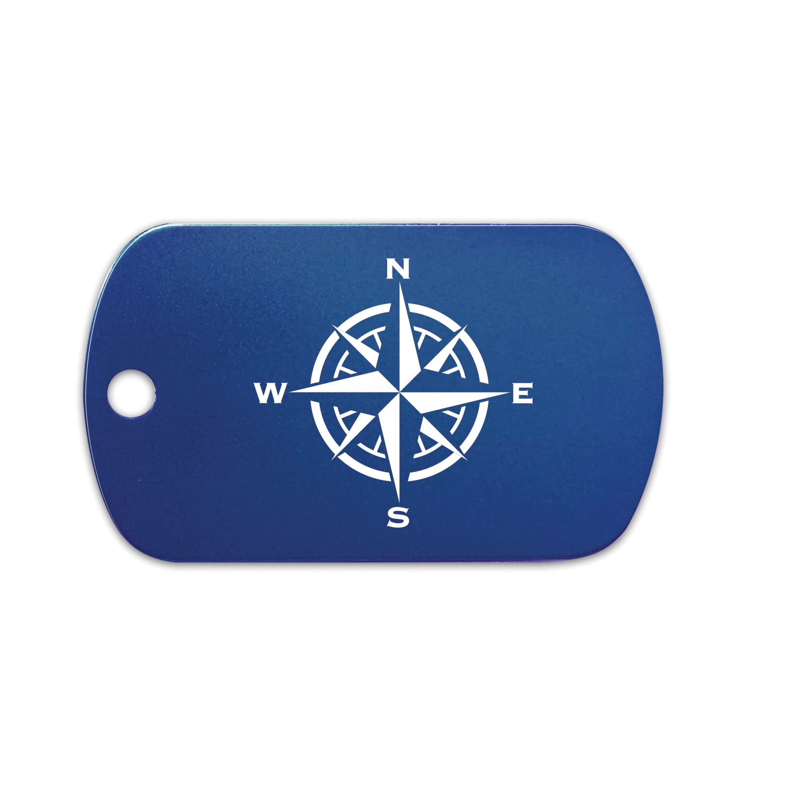 Compass Rose GI Dog Tag Aluminum Keychain windrose nautical chart north ...