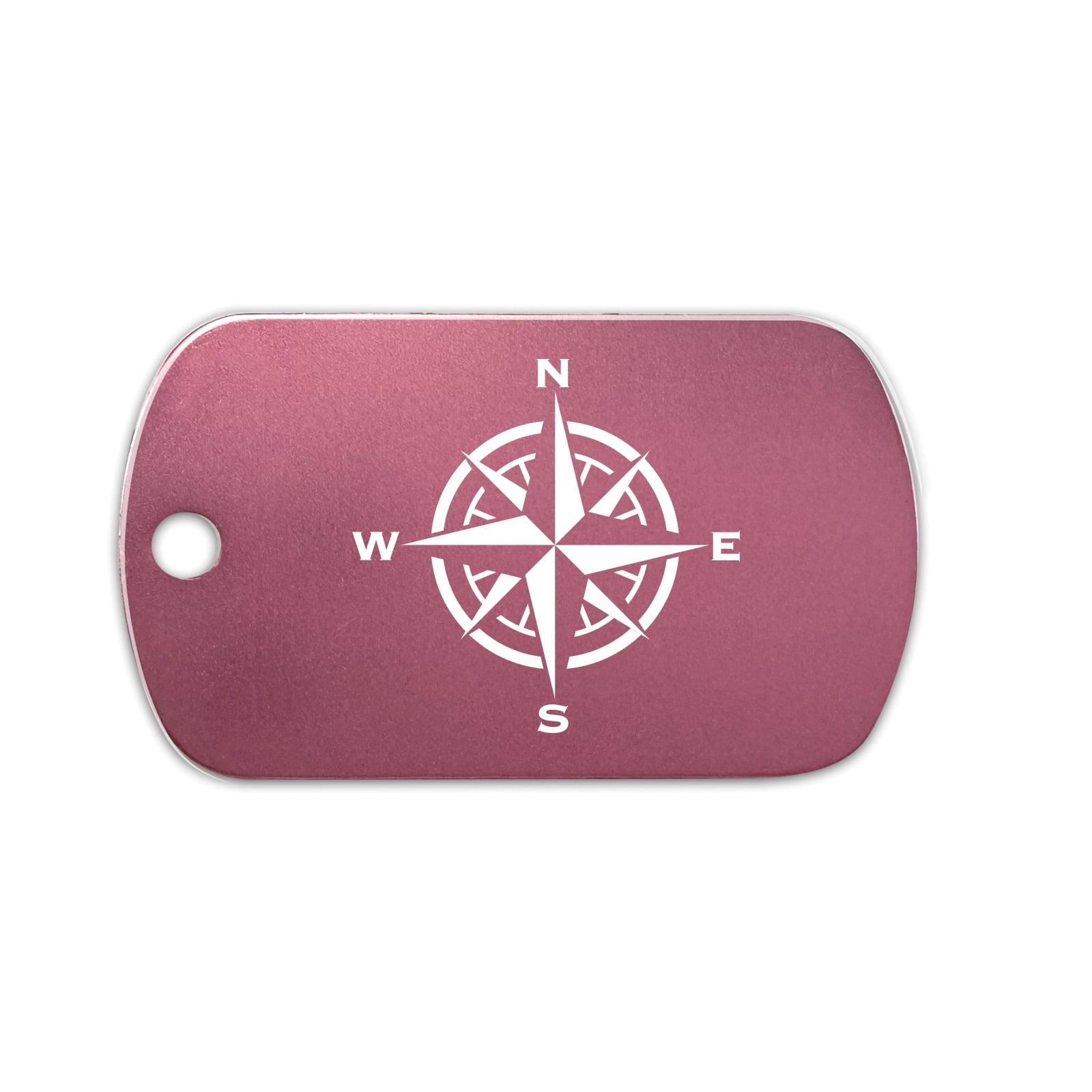 Compass Rose GI Dog Tag Aluminum Keychain windrose nautical chart north ...