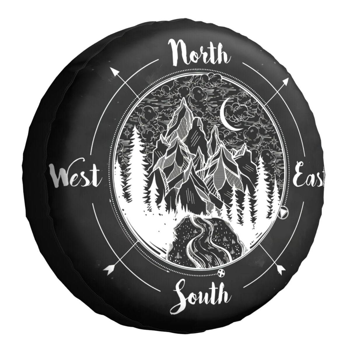 Compass Rose Mountain Spare Wheel Tire Cover Case Bag Pouch for Hummer ...
