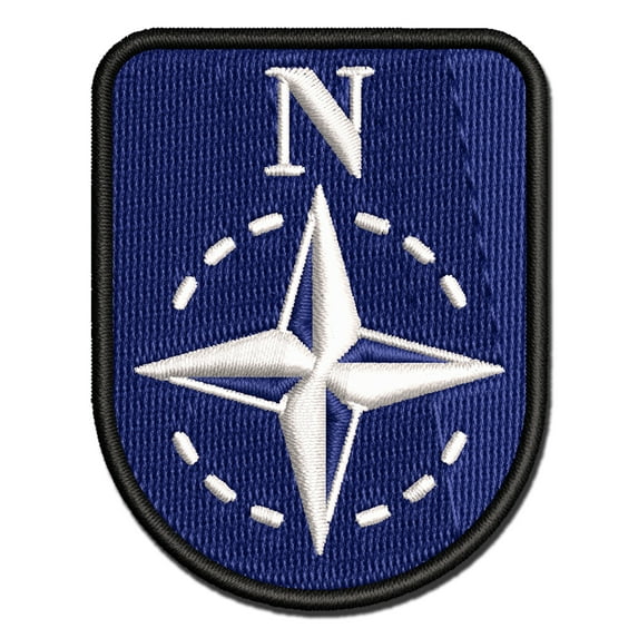 Compass Rose Nautical Star Navigation Map Applique Multi-Color ...