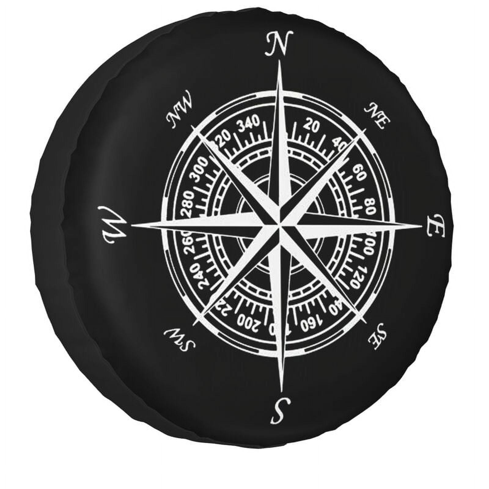 Compass Rose Navigate Mountain Spare Wheel Tire Cover for Land Cruiser Prado RV SUV 4WD 4x4 ...