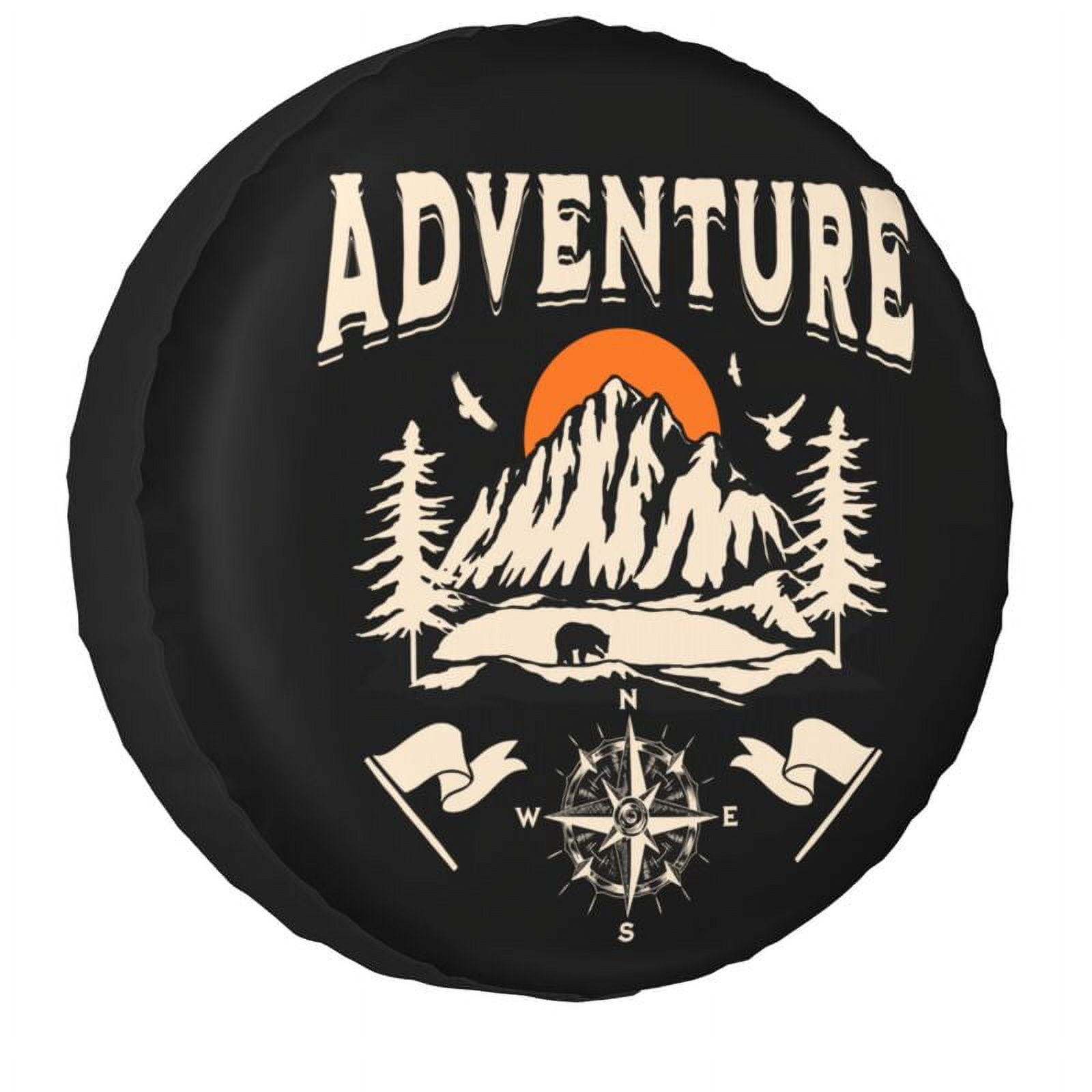 Compass Rose Navigate Mountain Spare Wheel Tire Cover for Land Cruiser ...