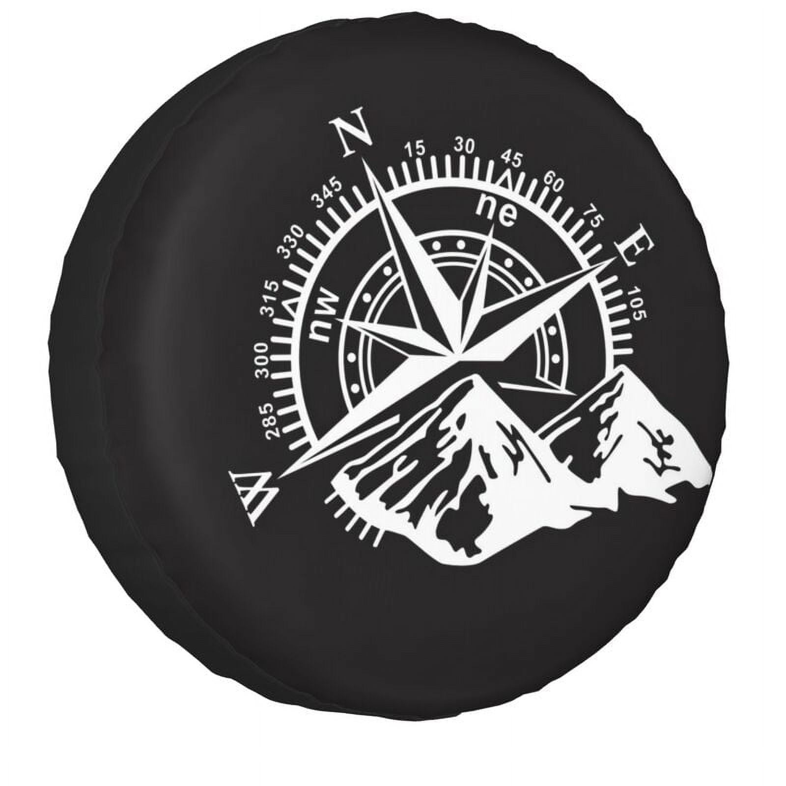 Compass Rose Navigate Mountain Spare Wheel Tire Cover for Land Cruiser Prado RV SUV 4WD 4x4 ...