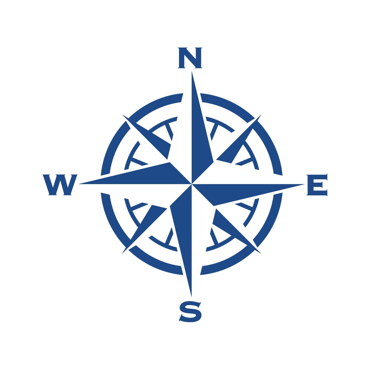 Compass Rose Sticker Decal Die Cut - Self Adhesive Vinyl - Weatherproof ...