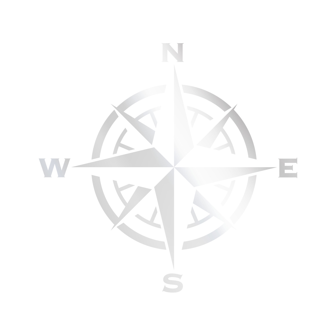 Compass Rose Sticker Decal Die Cut - Self Adhesive Vinyl - Weatherproof ...