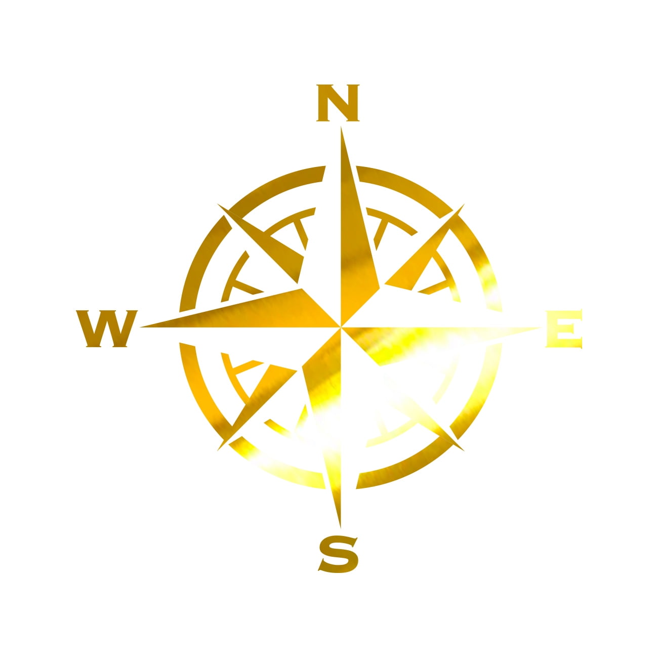 Compass Rose Sticker Decal Die Cut - Self Adhesive Vinyl - Weatherproof - Made in USA - Many ...