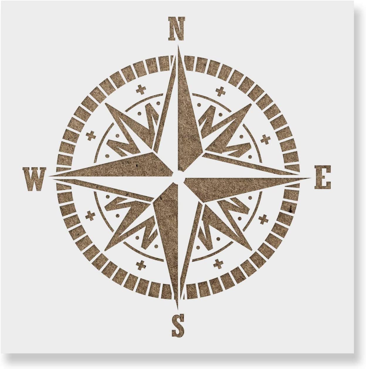Compass Stencil - Compass Rose Stencil, Ocean Stencils, Compass Stencil ...