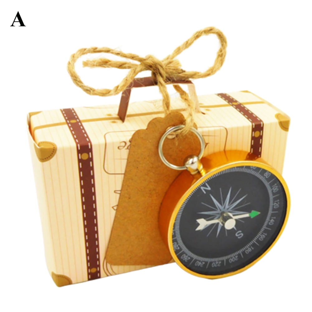 Compass Wedding Favors for Guests, Compass Souvenir Gift with Kraft ...