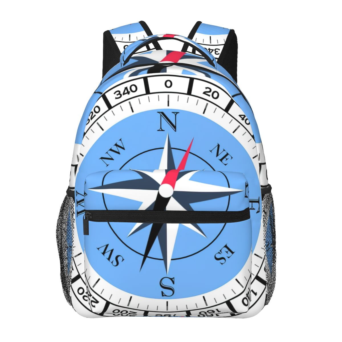 Compass With Red Black Arrow And Wind Rose Backpack for Travel ...