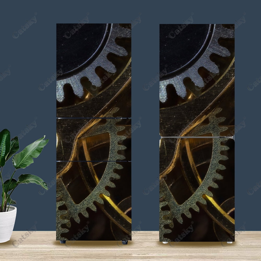 Compass abstract steampunk Refrigerator Stickers Home Decor Kitchen ...