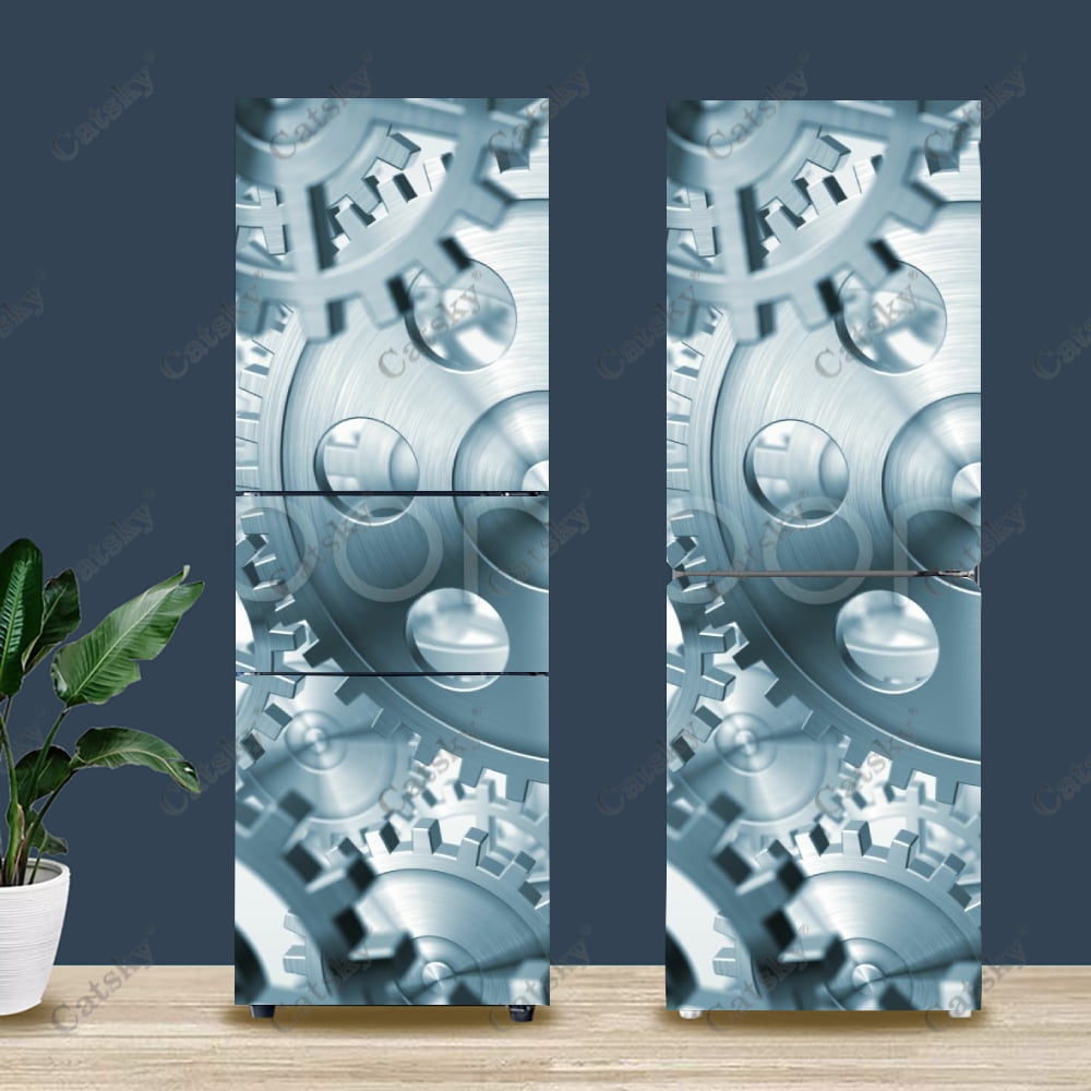 Compass abstract steampunk Refrigerator Stickers Home Decor Kitchen ...