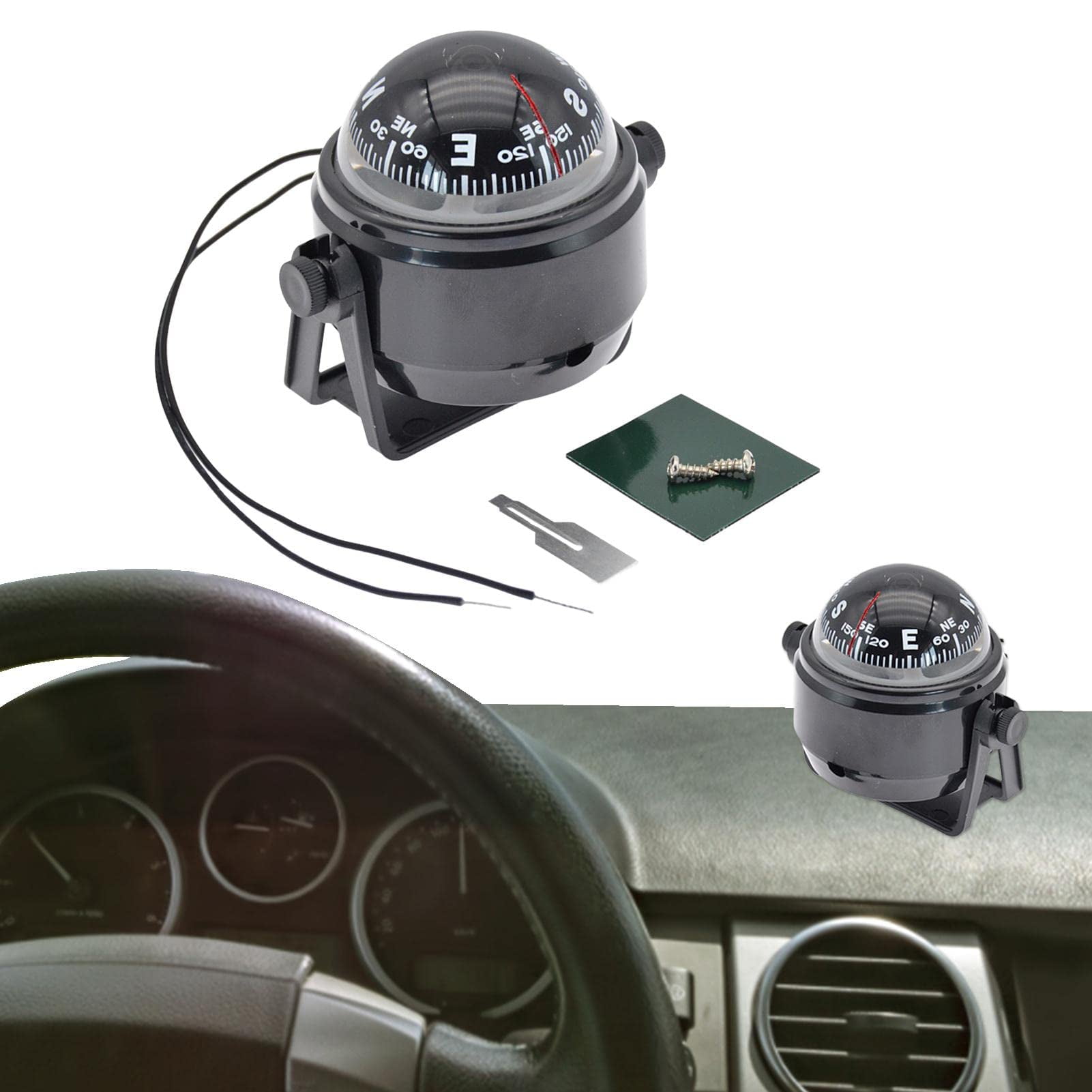Compass with Led Light | Car Compass Marine Compass - Marine Compass ...