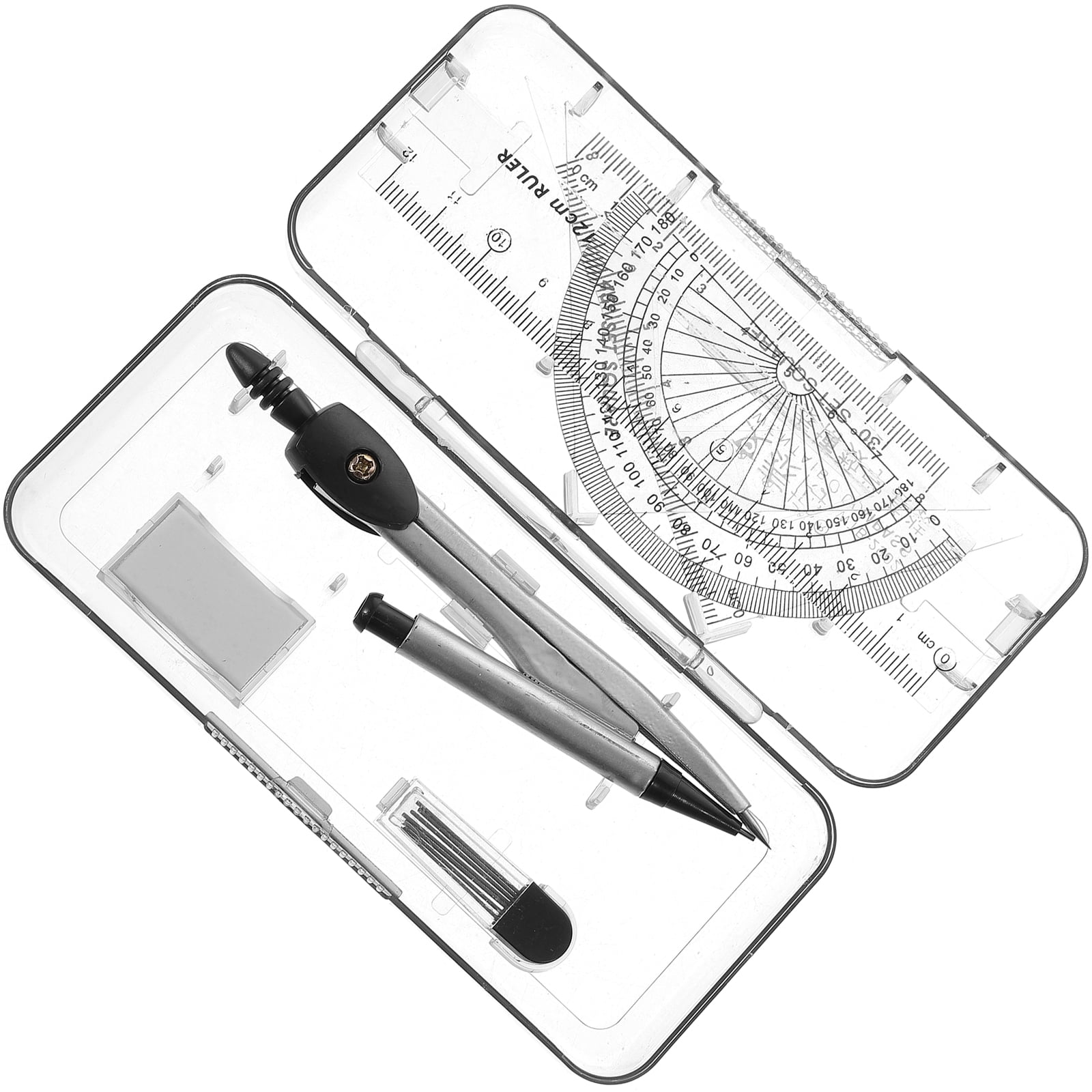 Worgeous Geometry Drawing Tool Set with Metal Compasses for Advanced ...