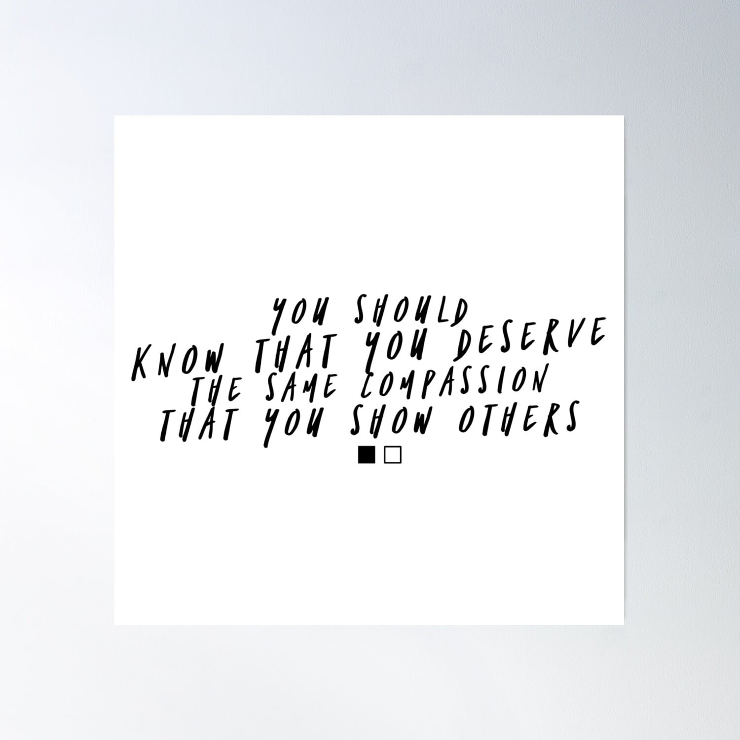 Compassion V1 Poster Wall Art, Modern Wall Decor, 24x24 UNFRAMED ...