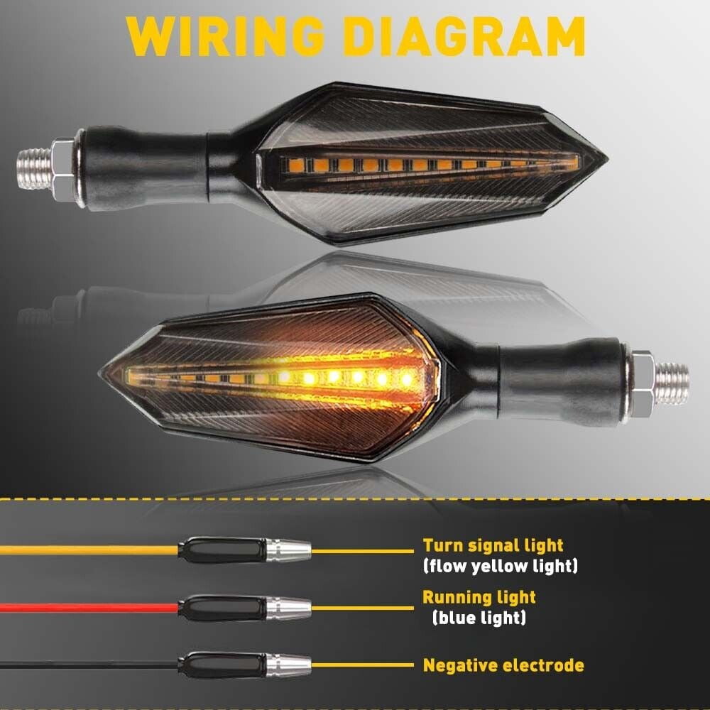Compatibility with Kawasaki Motorcycle LED Sequential Turn Signal Tail ...