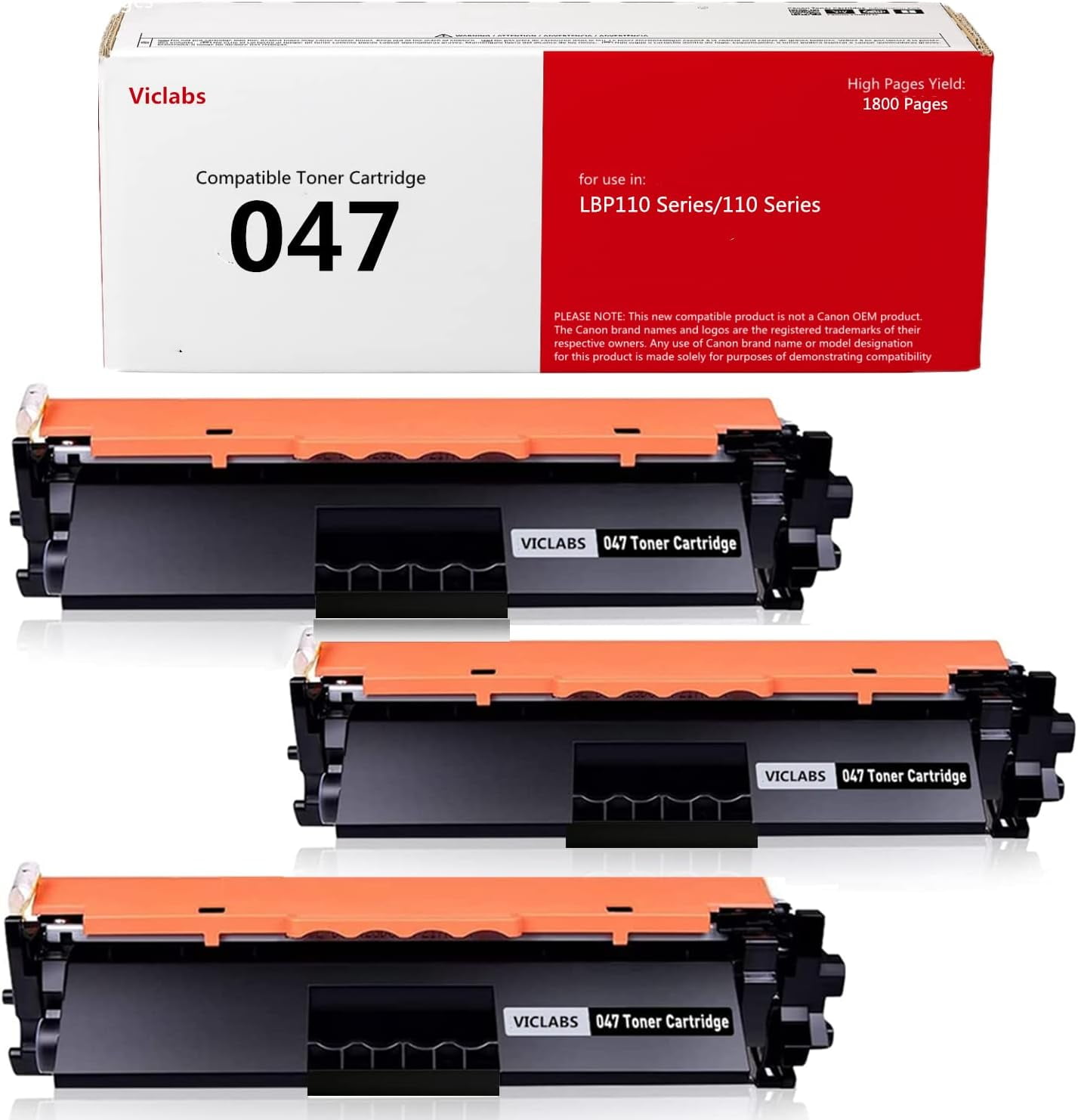 Compatible 047 Black Toner Cartridge Replacement for 047 Toner ...