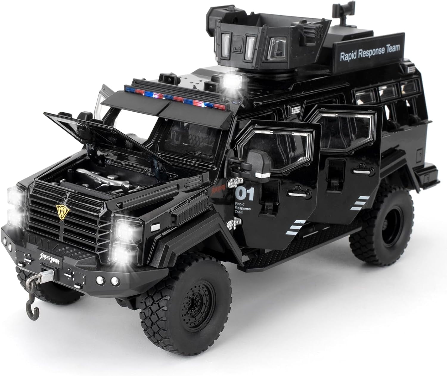Compatible for 1:24 Saber-Toothed Tiger Alloy Armored Car Model ...