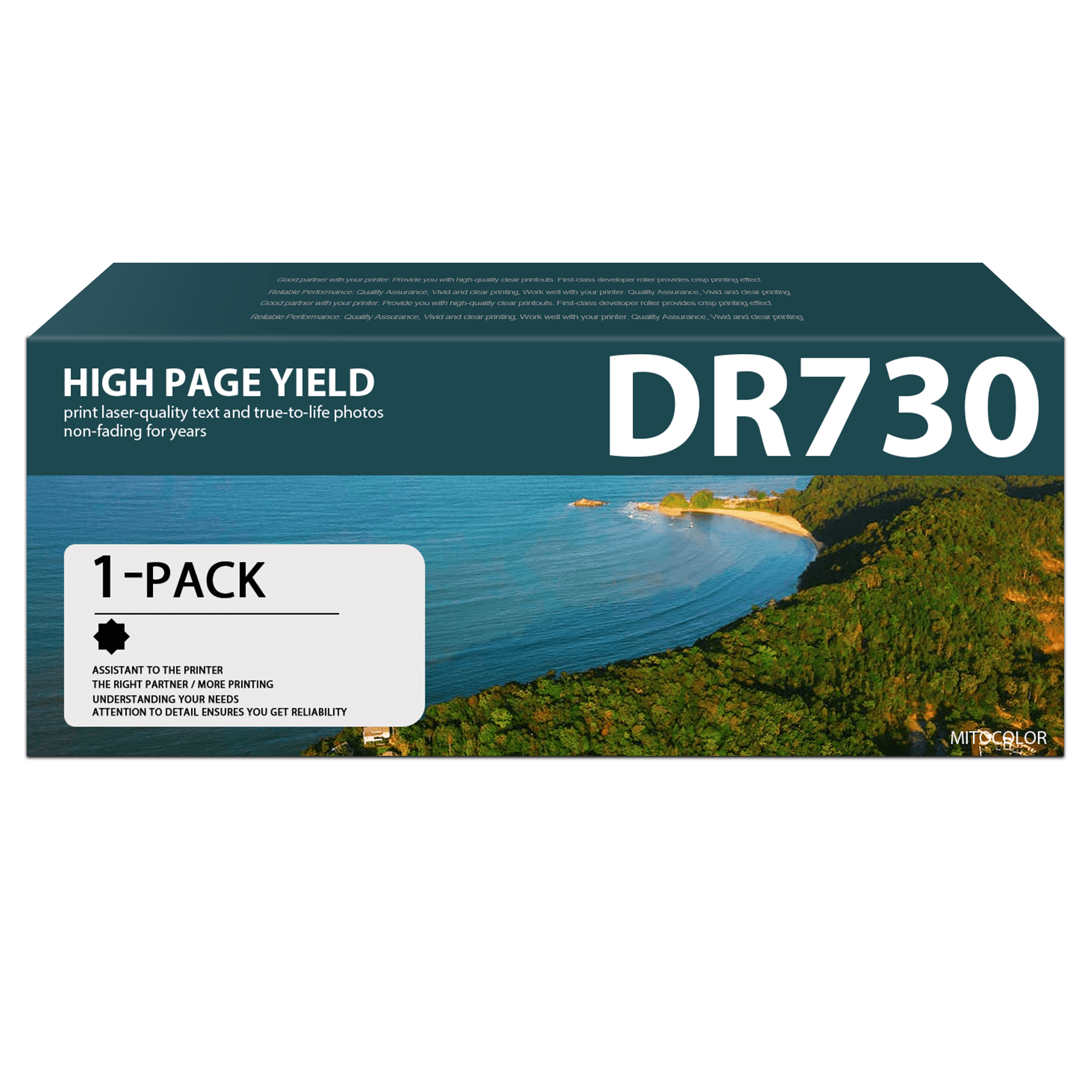 Compatible 1 Pack DR-730 DR730 High Yield Black Drum Unit Replacement for Brother MFC-L2750DW ...