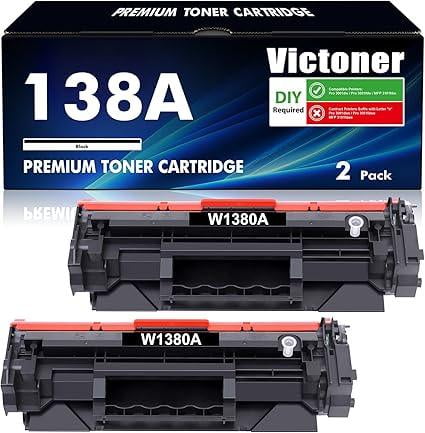 Compatible 138A Black Toner Cartridge 2-Pack for HP Pro 3001 & 3101 MFP ...